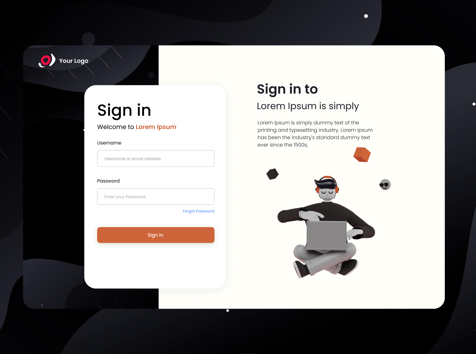 Sign In-Page Design by Brabaharan UX/UI Designer on Dribbble