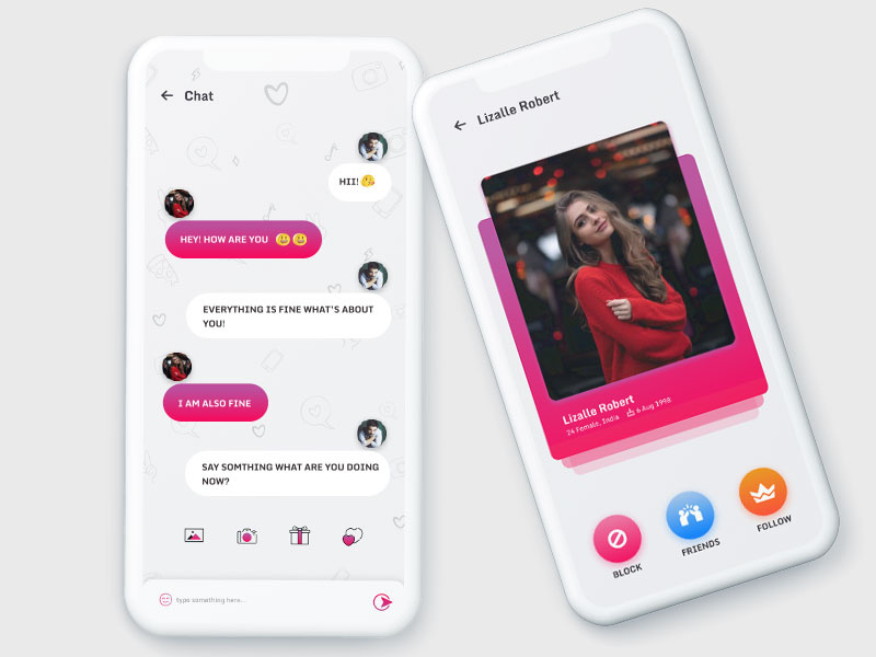chat screen by ruchita dhameliya on Dribbble