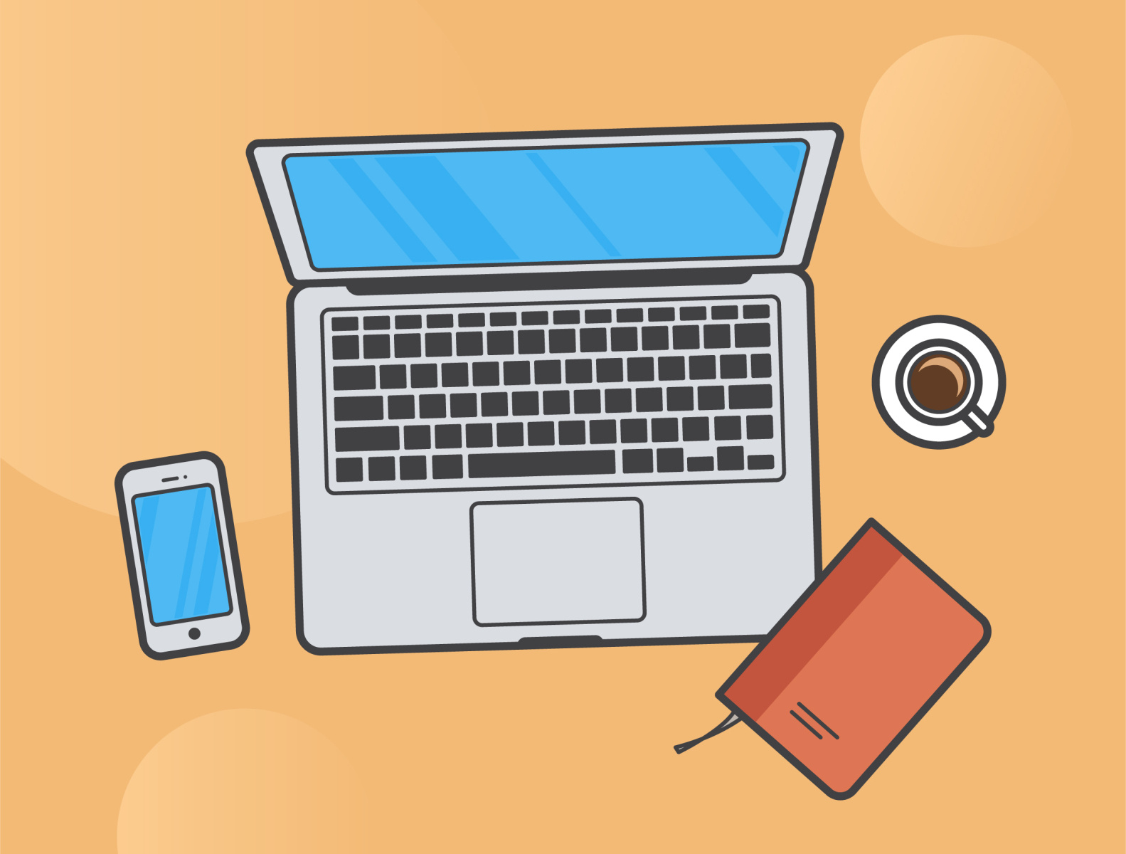 Workplace Illustration by Isnan Rifai on Dribbble