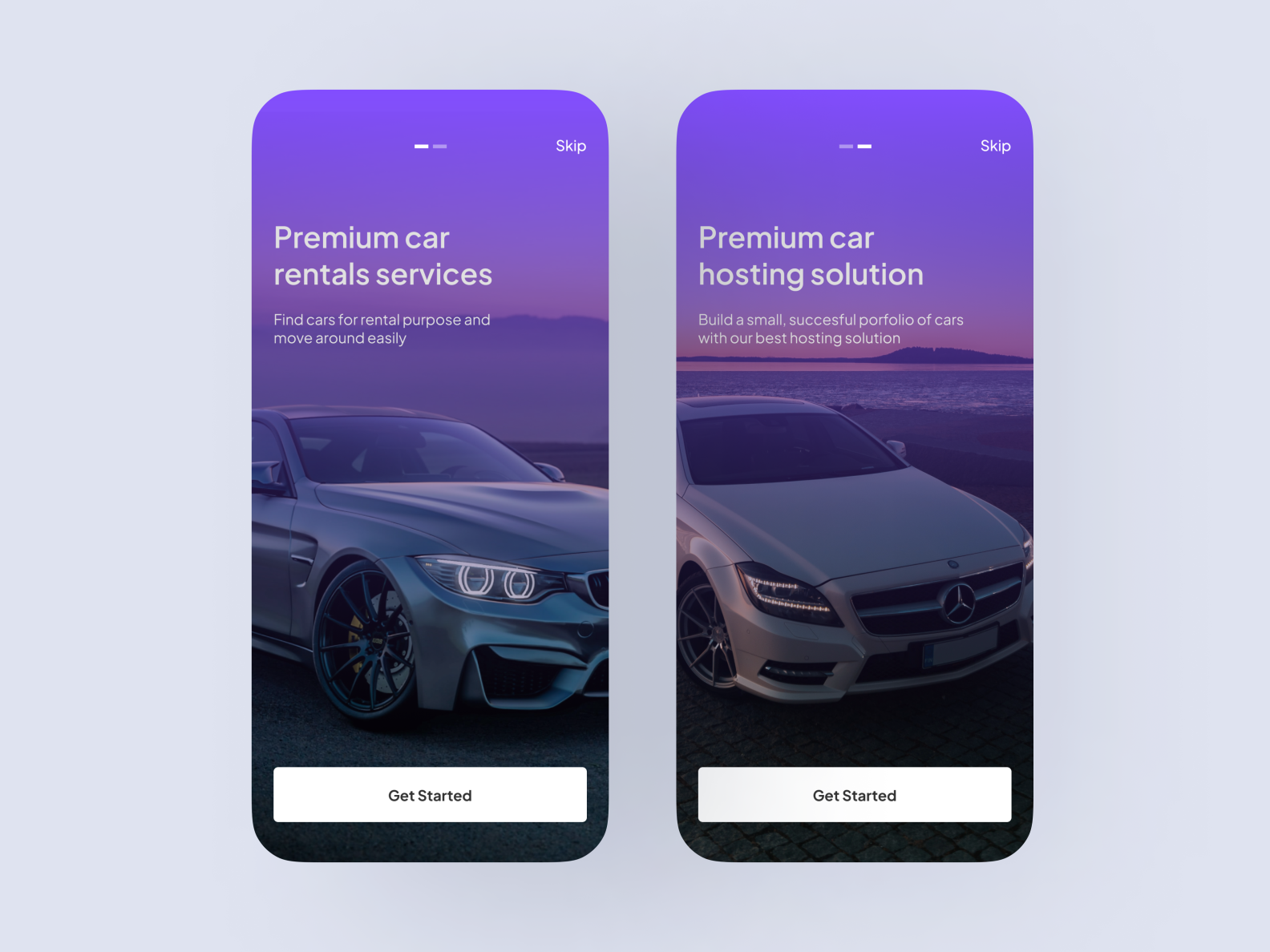 Car Rental: Onboarding Screens by Victor Balogun on Dribbble