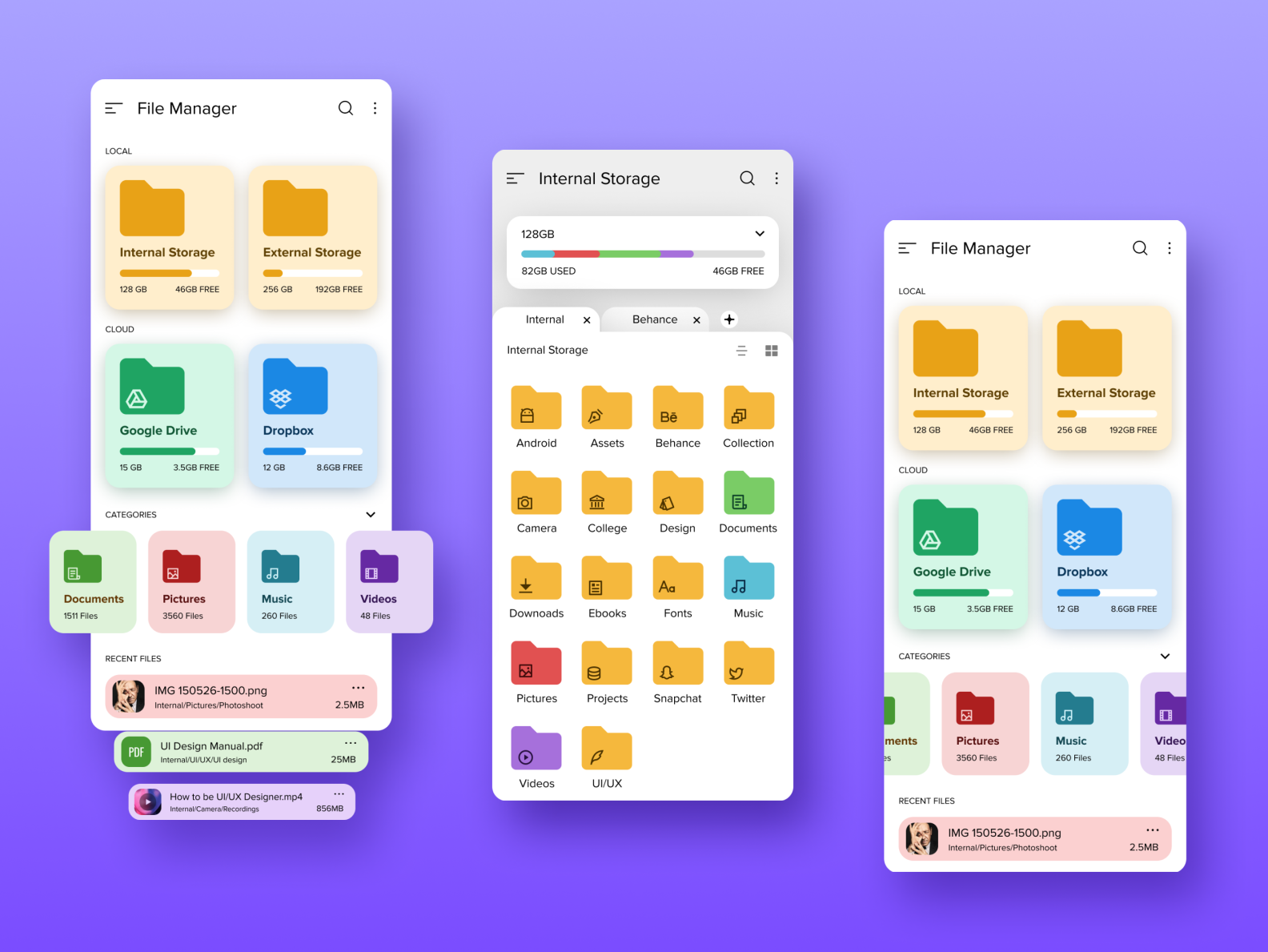 File Manager 📁 by Harsh Ramchandani on Dribbble