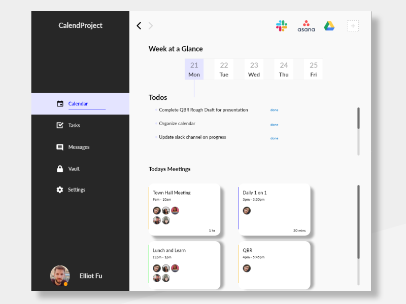 38. Calendar by Calvin Lai on Dribbble
