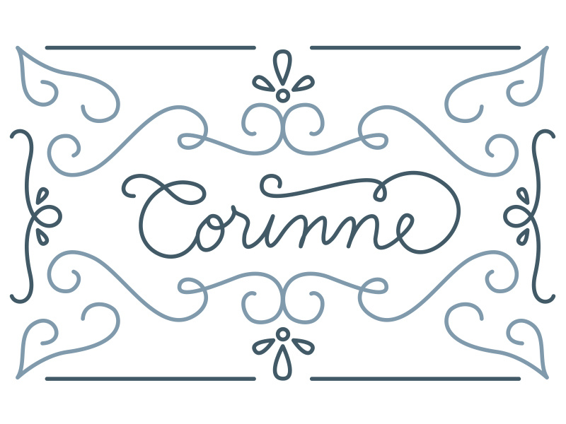 Corinne Lettering by Teela Cunningham on Dribbble
