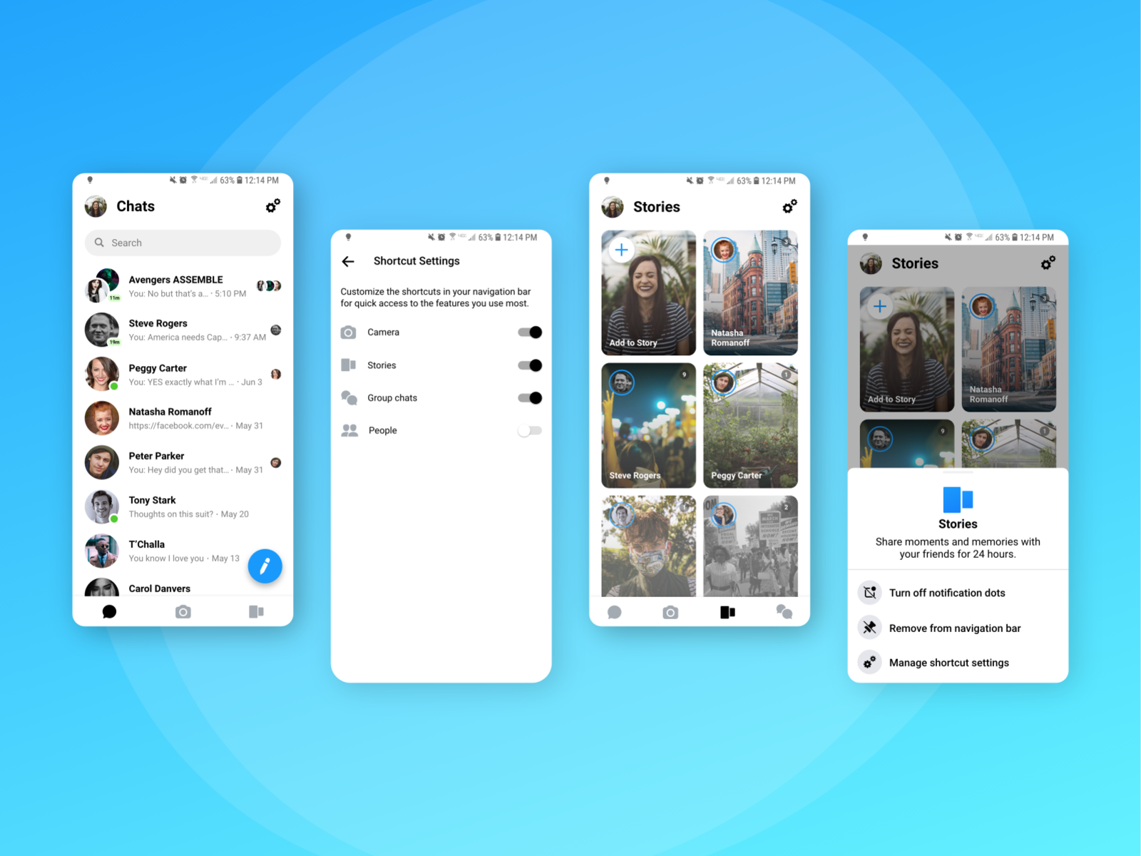 A More Personalized Messenger Experience By Megan Carson On Dribbble