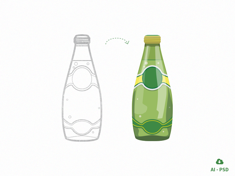 Free Iconic Bottles Icon set by Christos on Dribbble