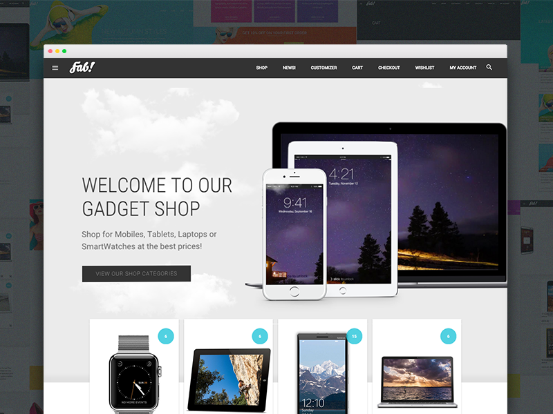 Meet FAB! A Material Design Wordpress Ecommerce Theme by Christos on ...
