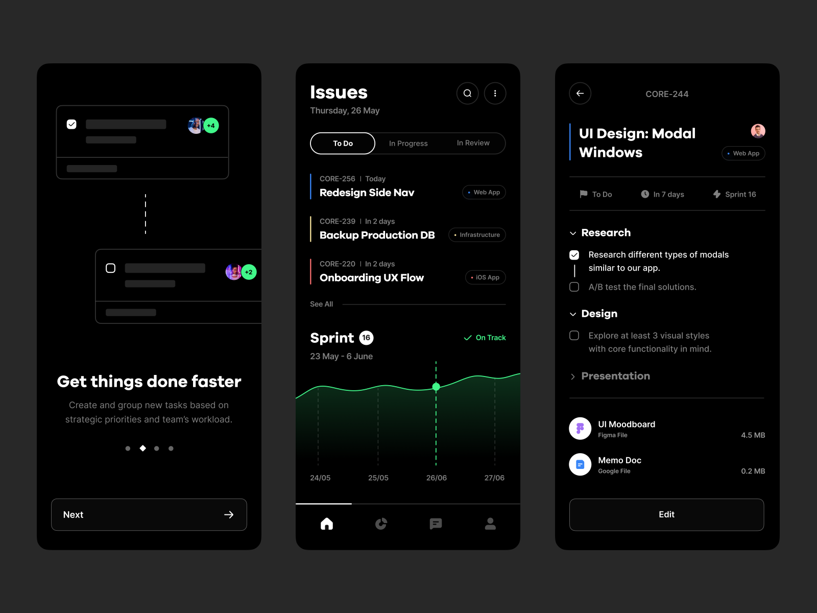 Issue Tracking Software | App UI by Jan Skrabalek on Dribbble
