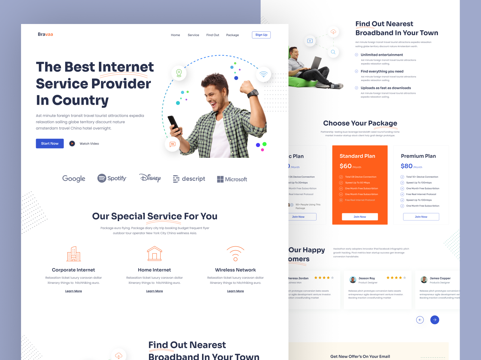 Internet Provider Service by kamal Hasan on Dribbble