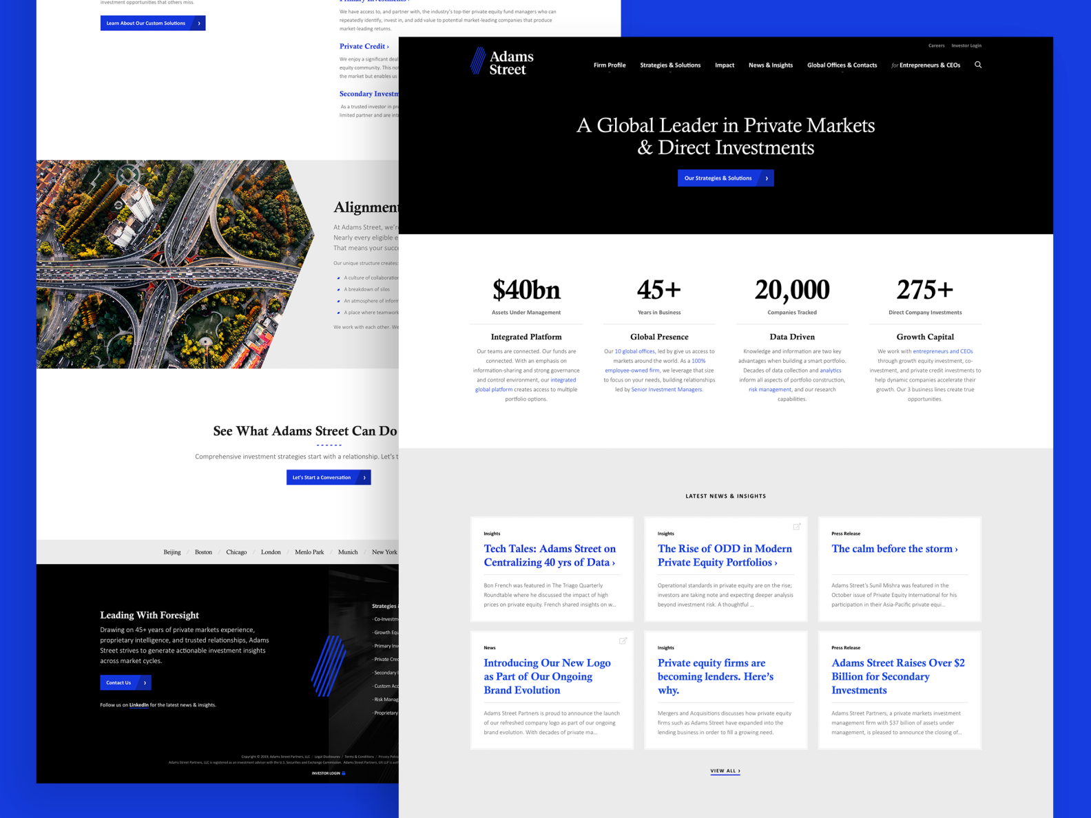 Adams Street Website Redesign by Kurt Cruse for Orbit Media Studios on ...