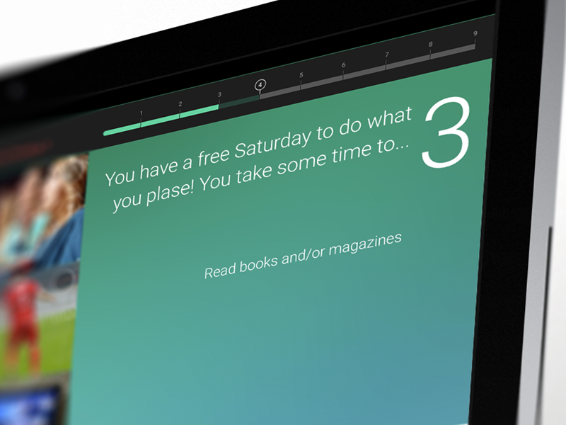 Quiz progress bar by Luis Alves on Dribbble