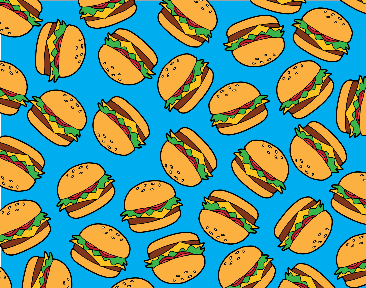 Burger pattern by Cathal O'Toole on Dribbble