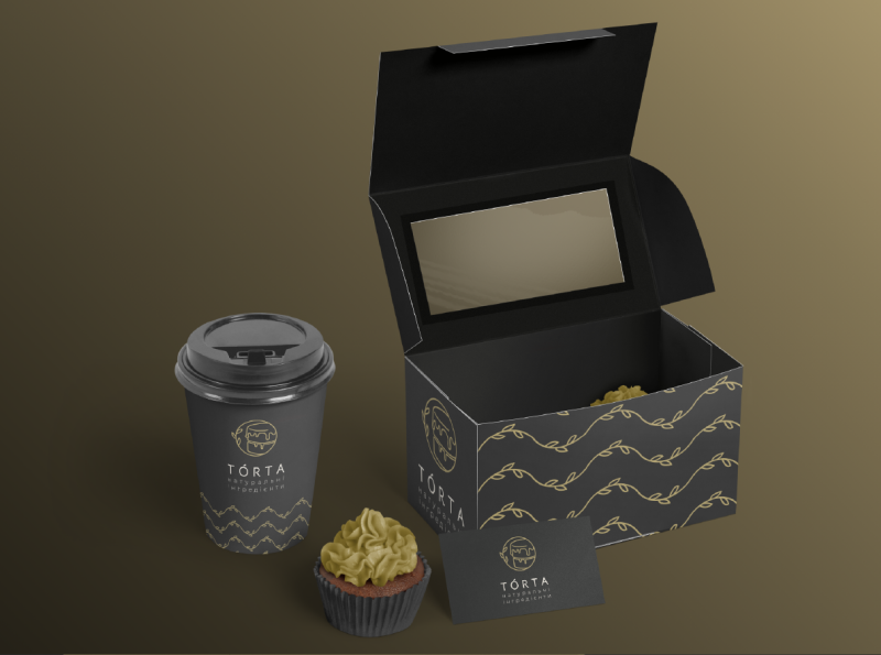 Pastry Packaging Design by Viktoria on Dribbble