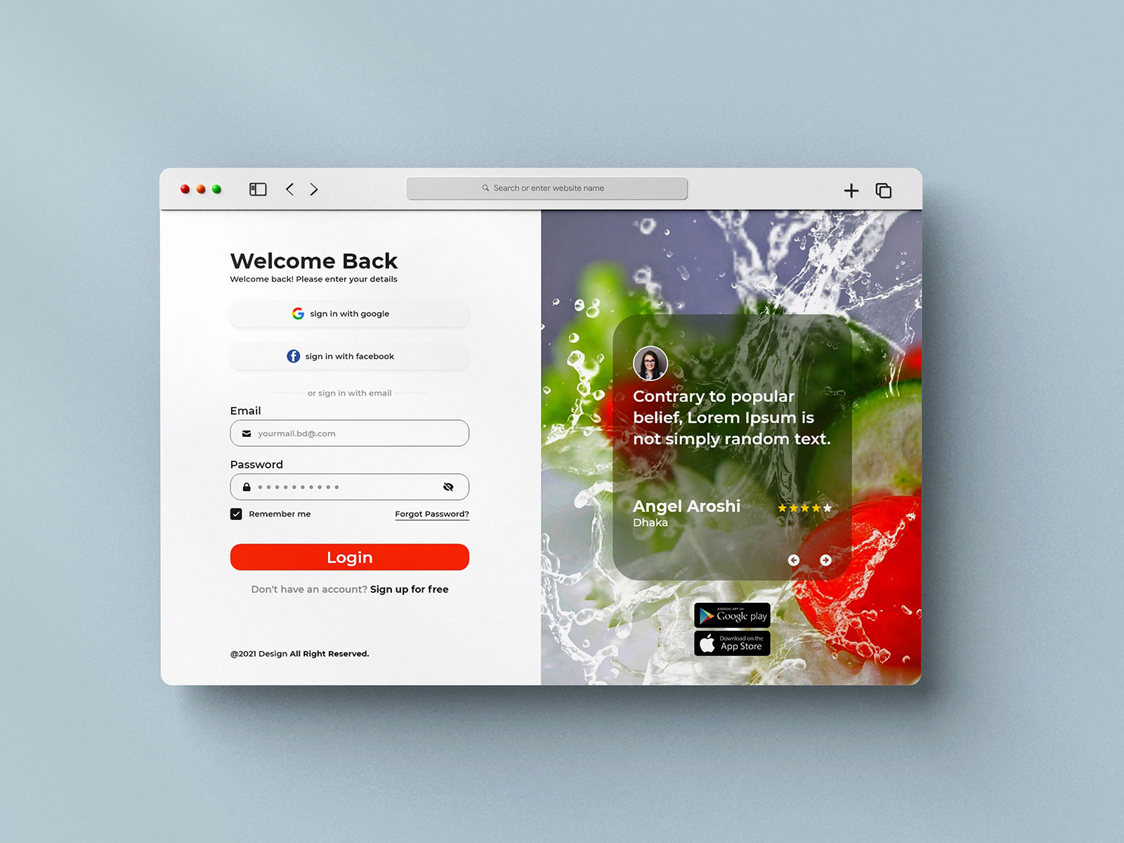 Dashboard: Login Page by Shaharior Islam on Dribbble