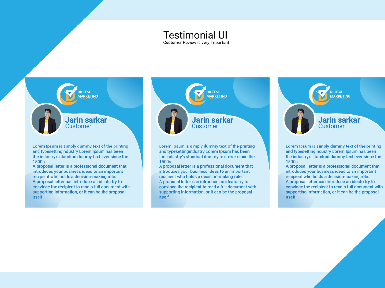 Client-Review Web UI Design by Jarin Sarkar on Dribbble