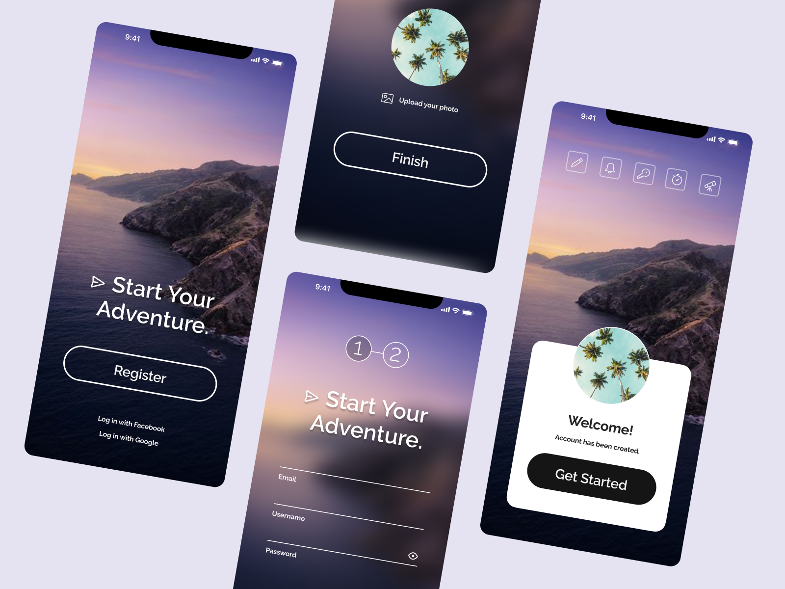 Daily UI #001 - Sign up by Kate Hurd on Dribbble