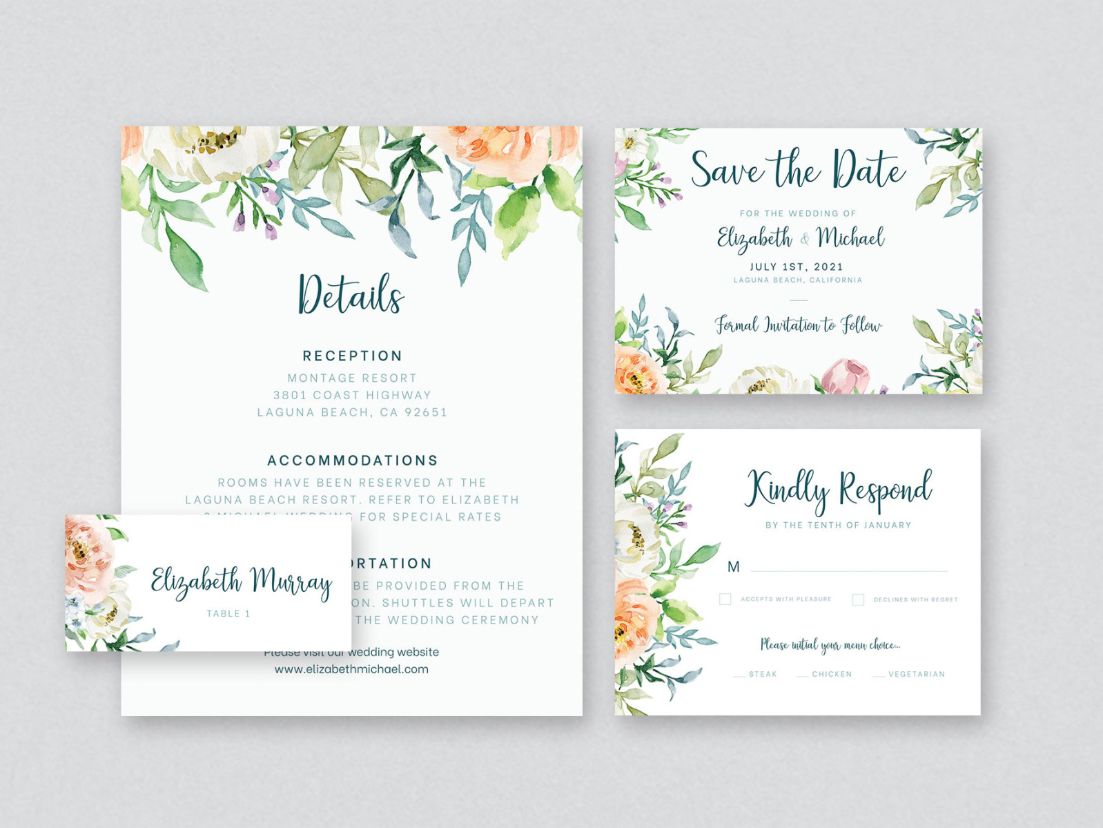 Wedding Collateral by Natashya V on Dribbble