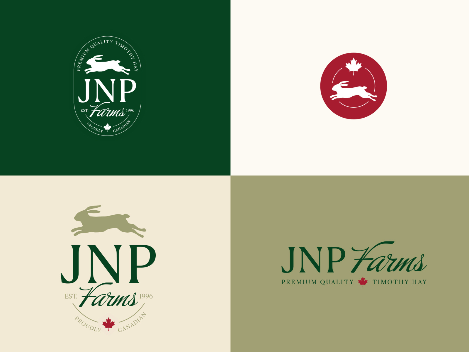 JNP Farms Logo Family by Natashya V on Dribbble