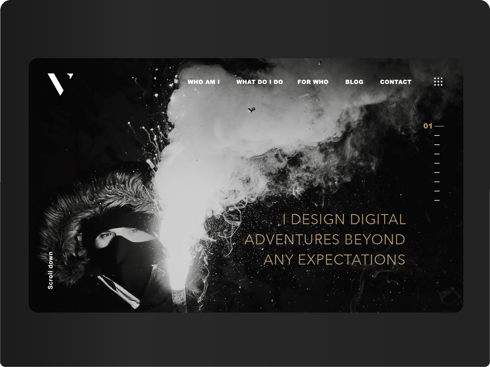 Portfolio Design Concept by Voytehk on Dribbble