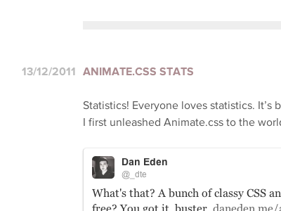 Blog by Daniel Eden on Dribbble