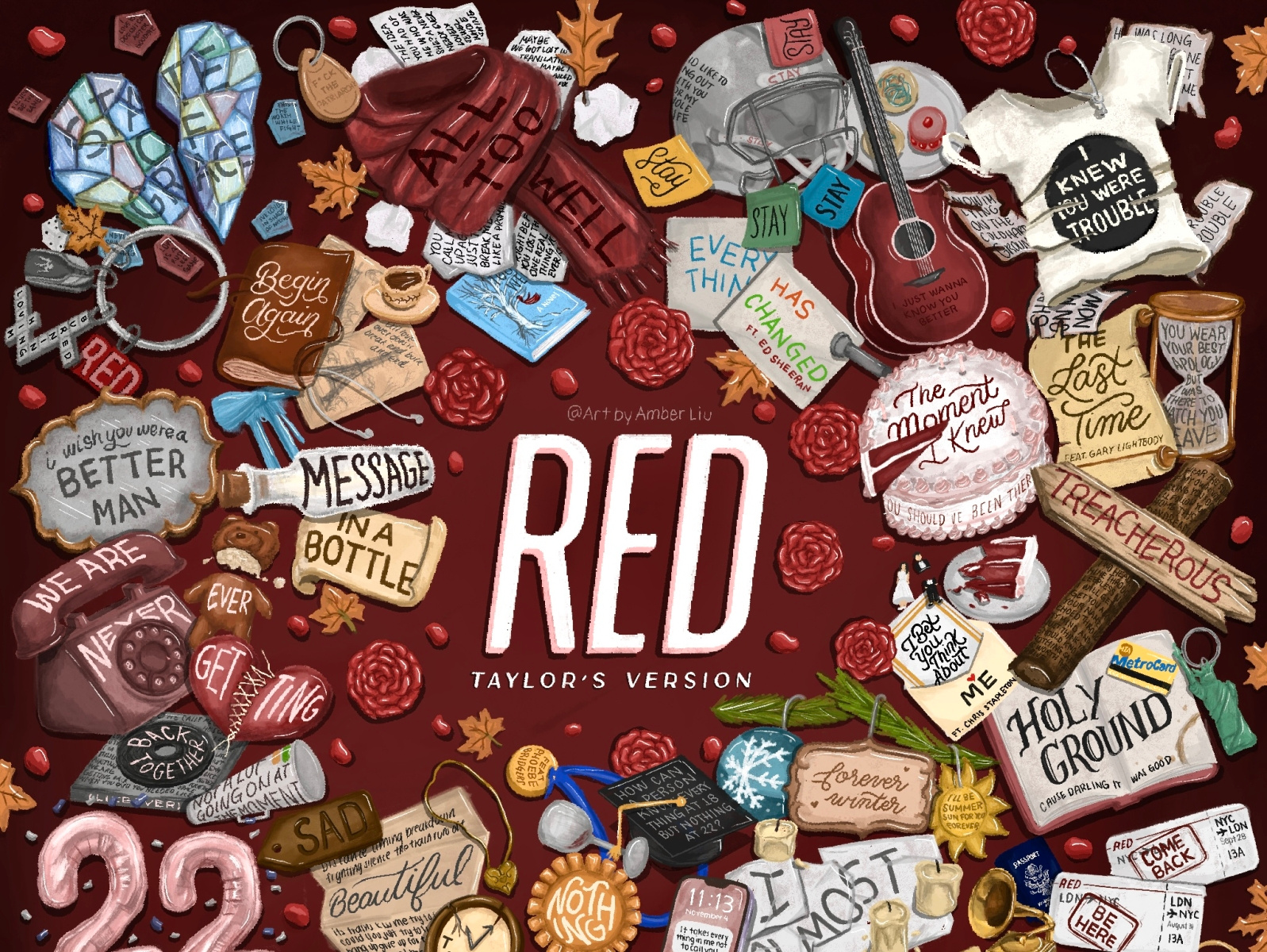 RED Album Drawing by Amber Liu on Dribbble