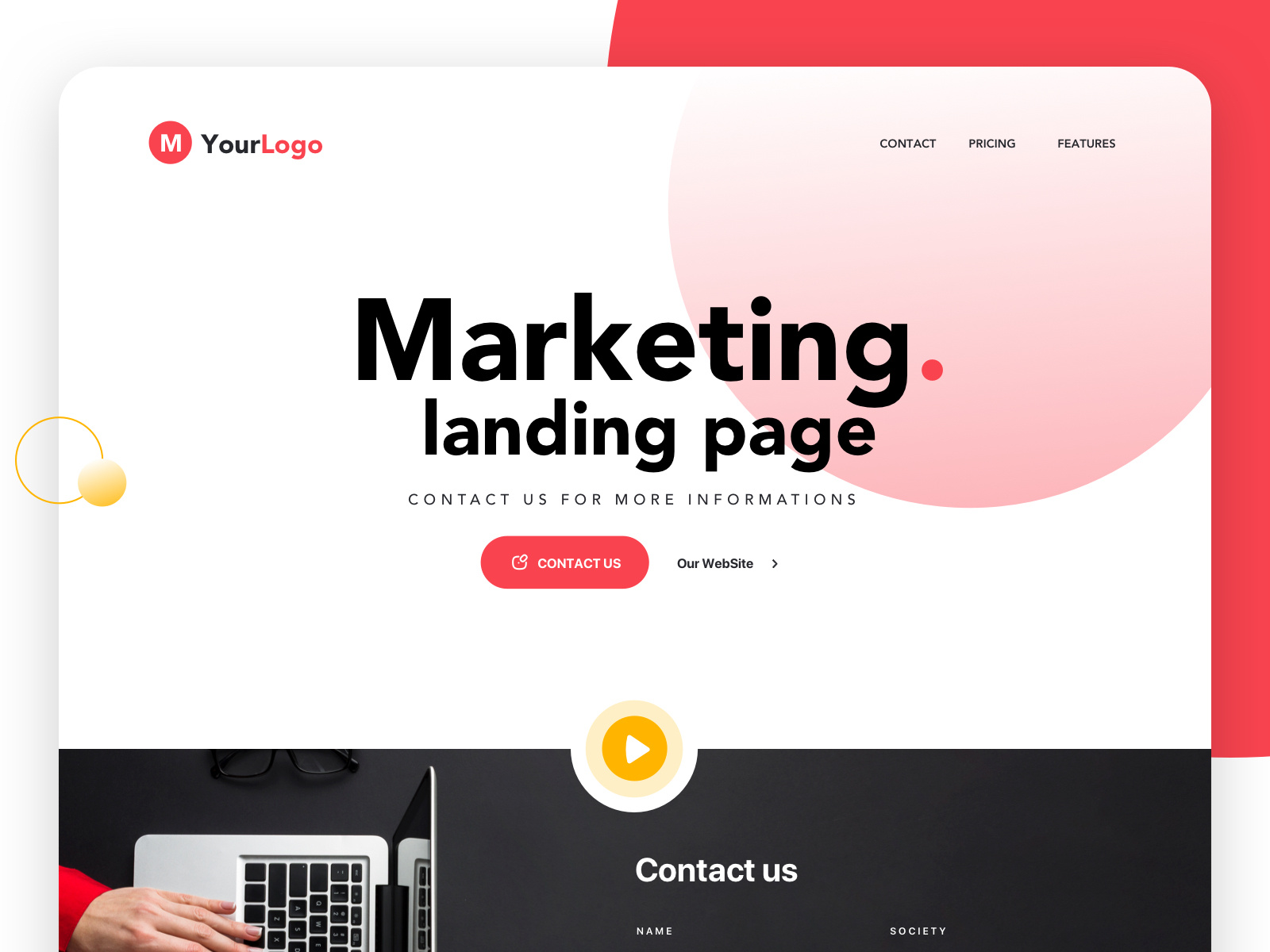 Landing Page by Designud on Dribbble