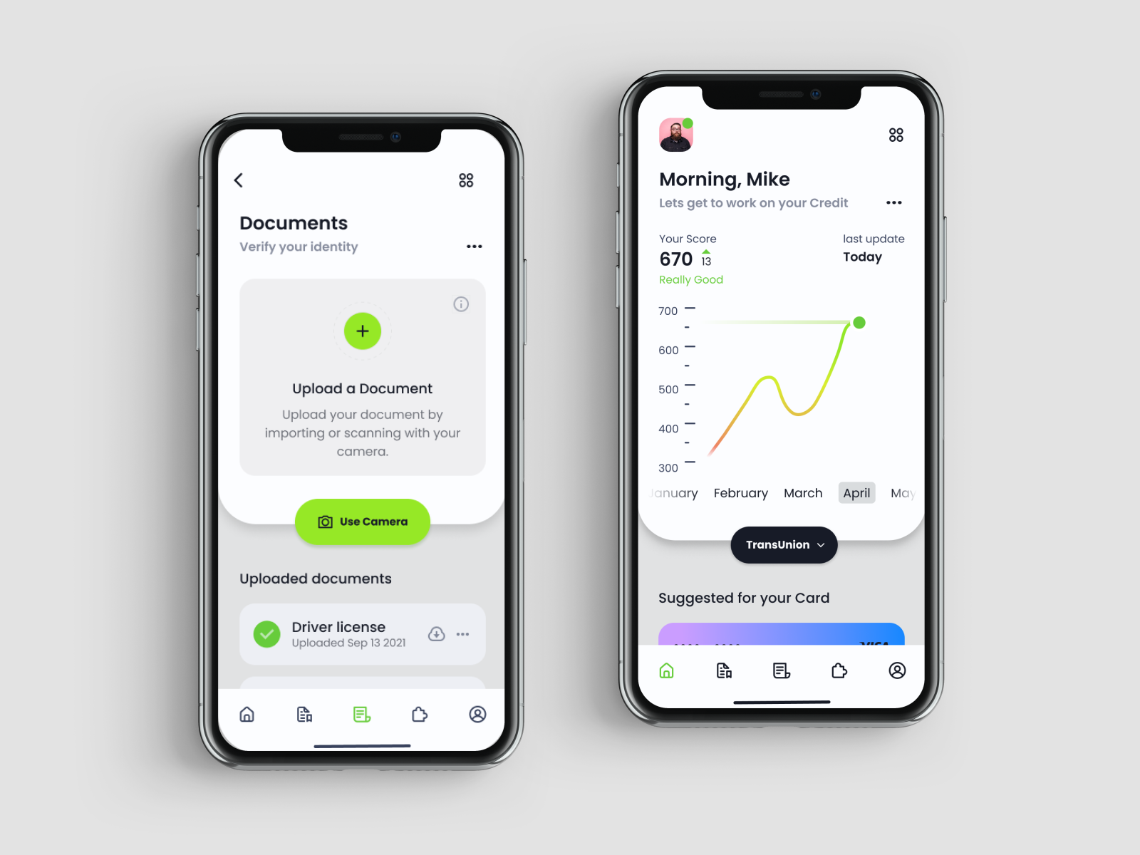 Mobile app banking (loan rating & upload screens) by Olesya Levytska on ...