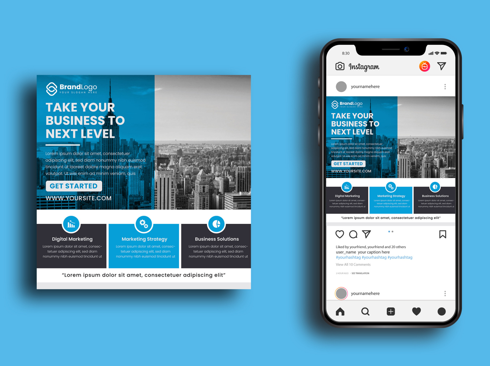 SOCIAL MEDIA POST DESIGN by Graphic Bro on Dribbble