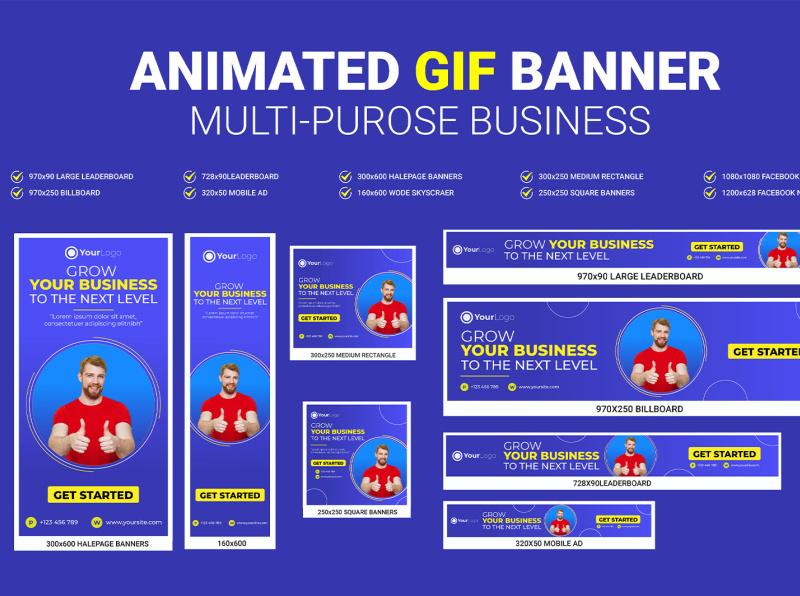 Animated GIF Banner by Graphic Bro on Dribbble