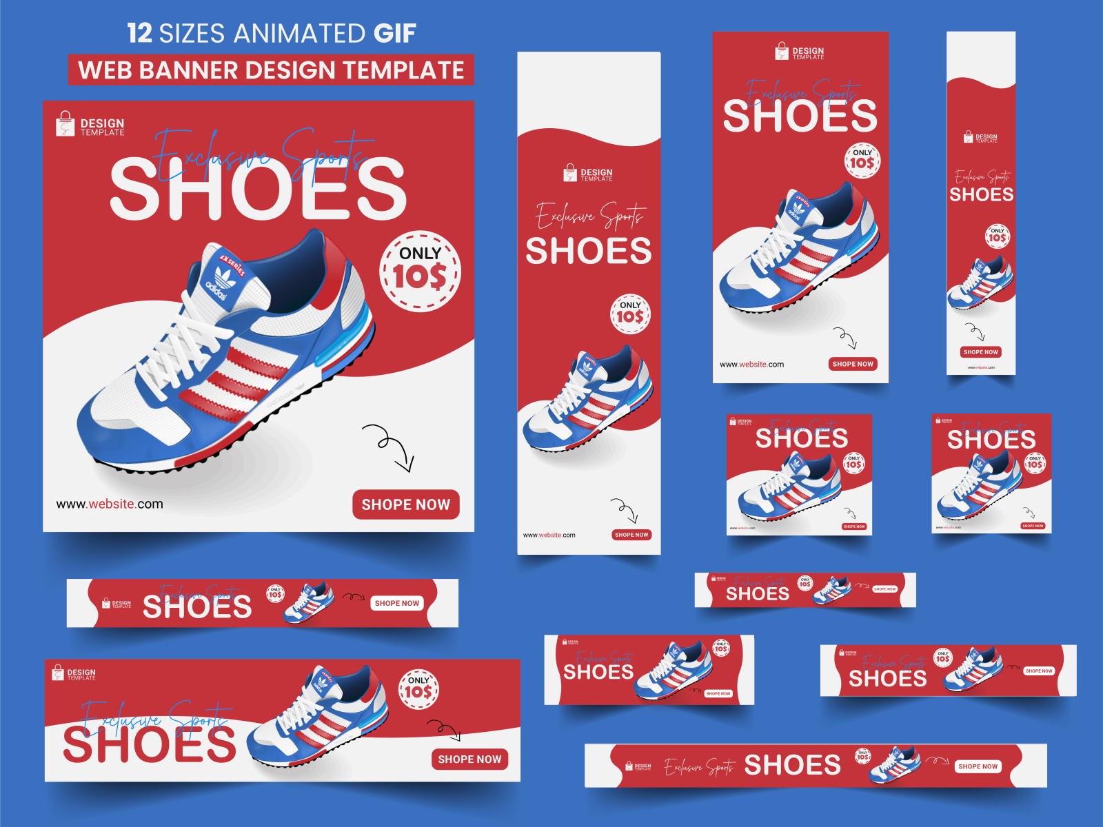 Animated GIF Web Banner Design by Graphic Bro on Dribbble
