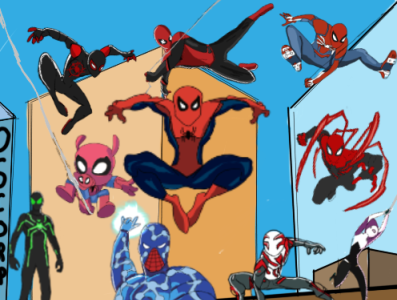 Ten Spider People by web head artist on Dribbble