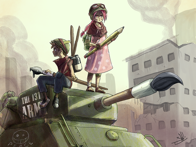 Children War by Juanjo D Esparza on Dribbble