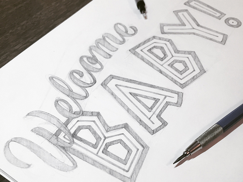 Welcome Baby! by Mike Burroughs on Dribbble
