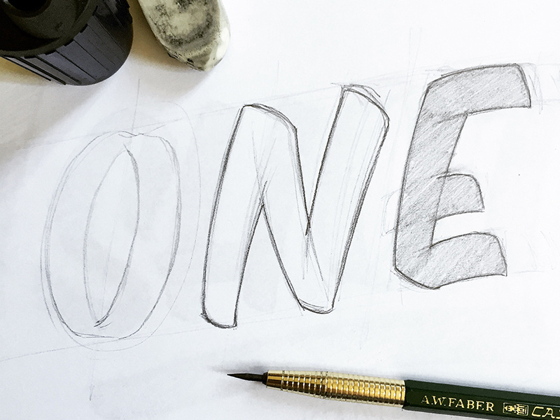 One Shot Typeface Sketches by Mike Burroughs on Dribbble
