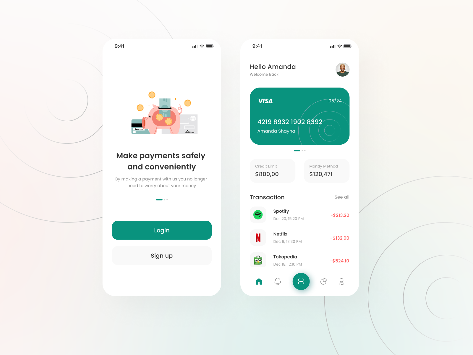 Wallet App design by Aditia Prabowo on Dribbble