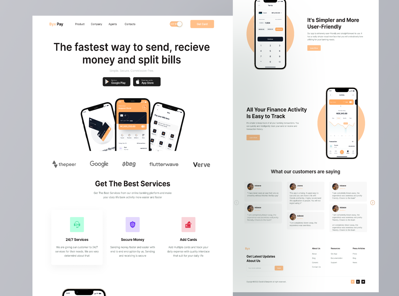 Fintech website (Light) by David Ironali on Dribbble