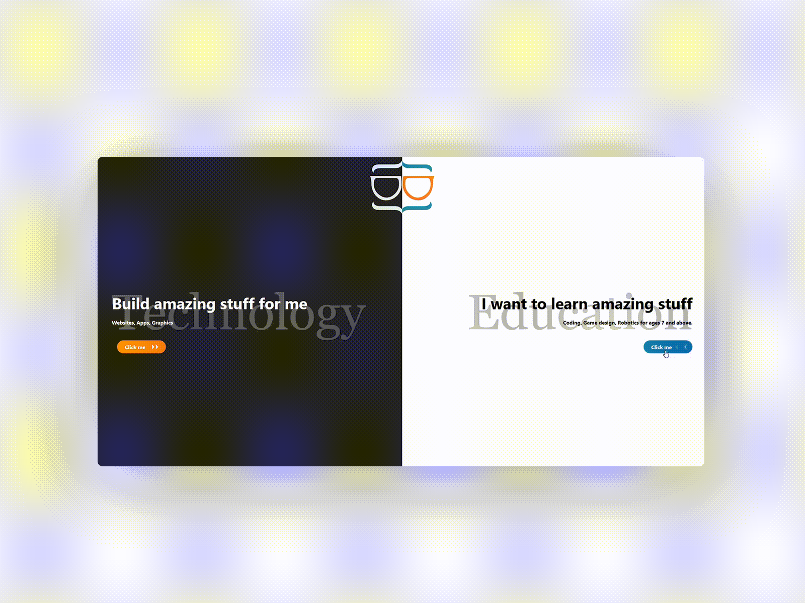Landing Page by Geek Code Planet on Dribbble