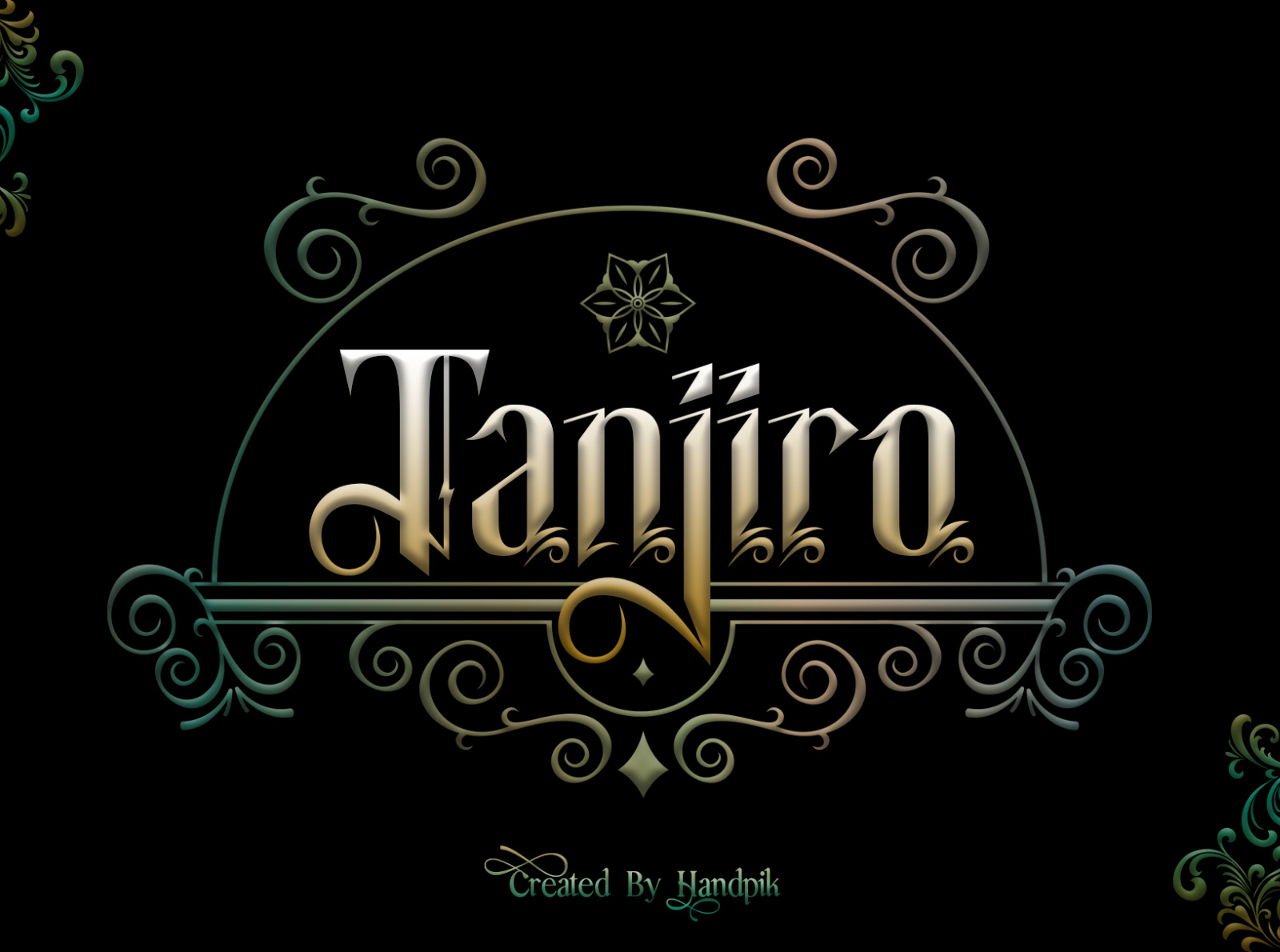 Tanjiro Blackletter font by handpik on Dribbble
