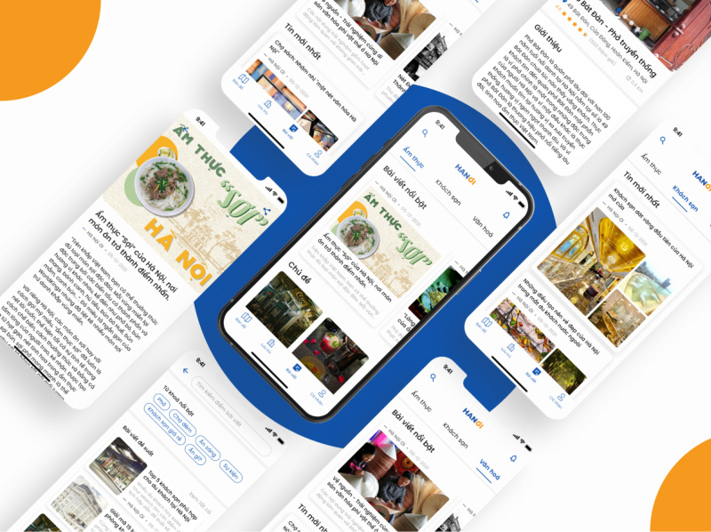 Travel assistant app HANOI by Sotanis on Dribbble