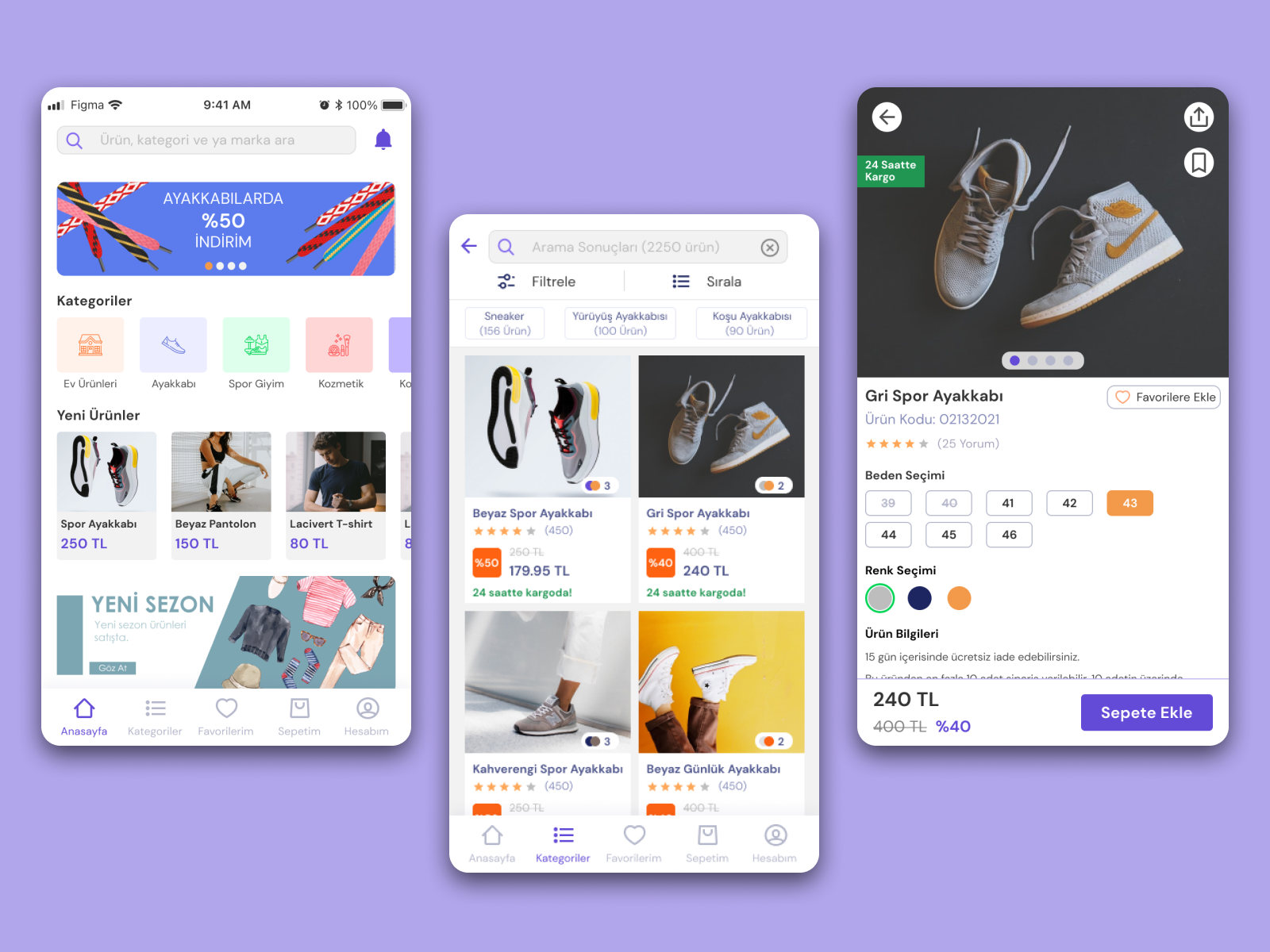 Shopping App by Serhat Özdemir on Dribbble