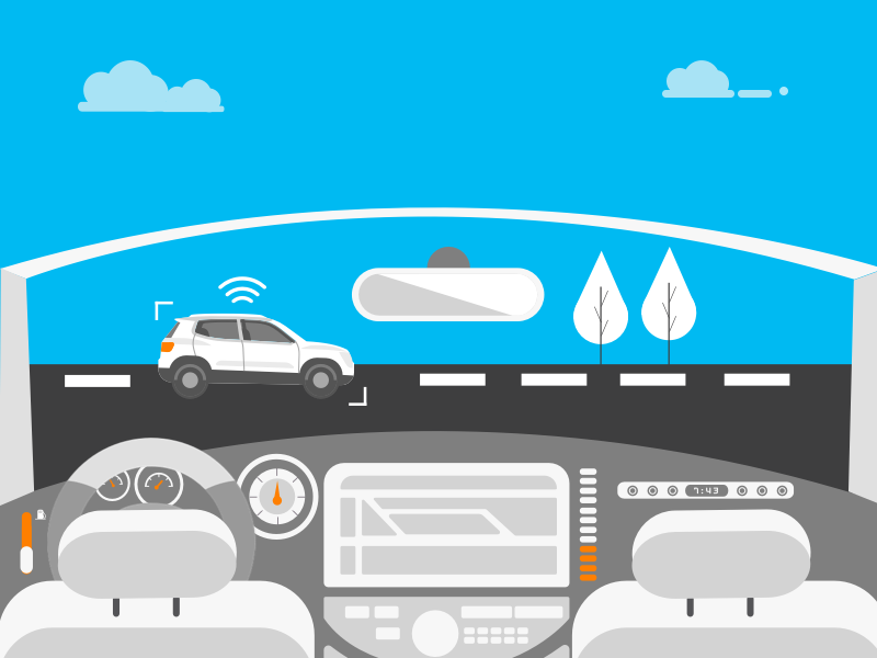 Car dashboard by Joyce Xu on Dribbble