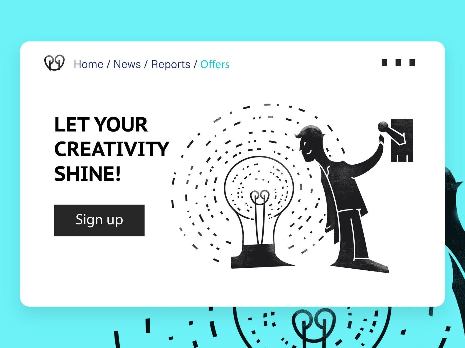 Graphic illustration of creating an idea by Alena on Dribbble