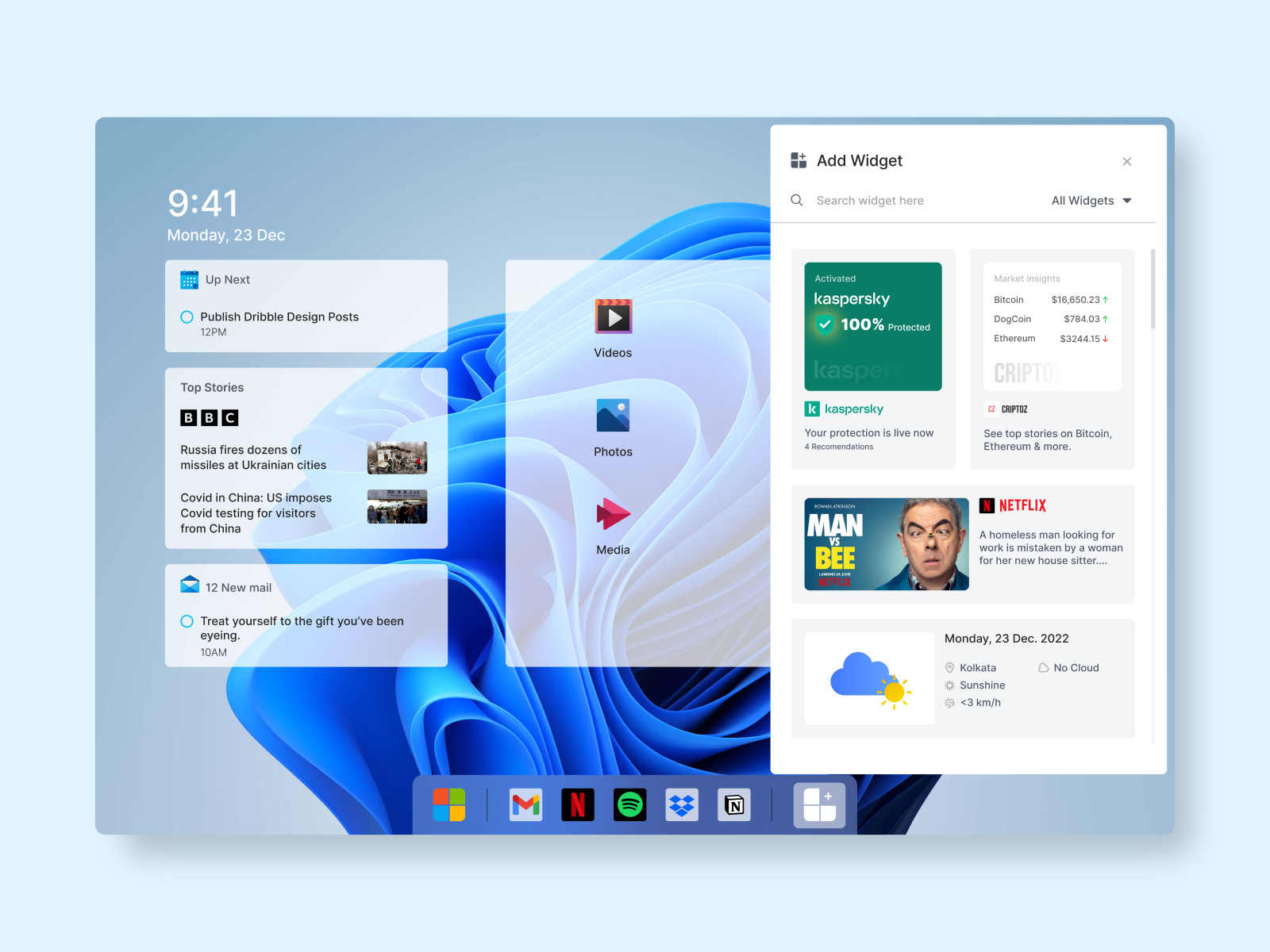 Windows tab OS UI concept by Sukanta Besra on Dribbble