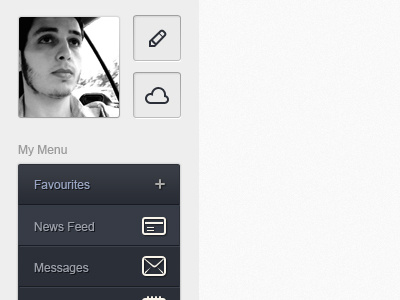 Free Responsive Side Menu by Wassim on Dribbble