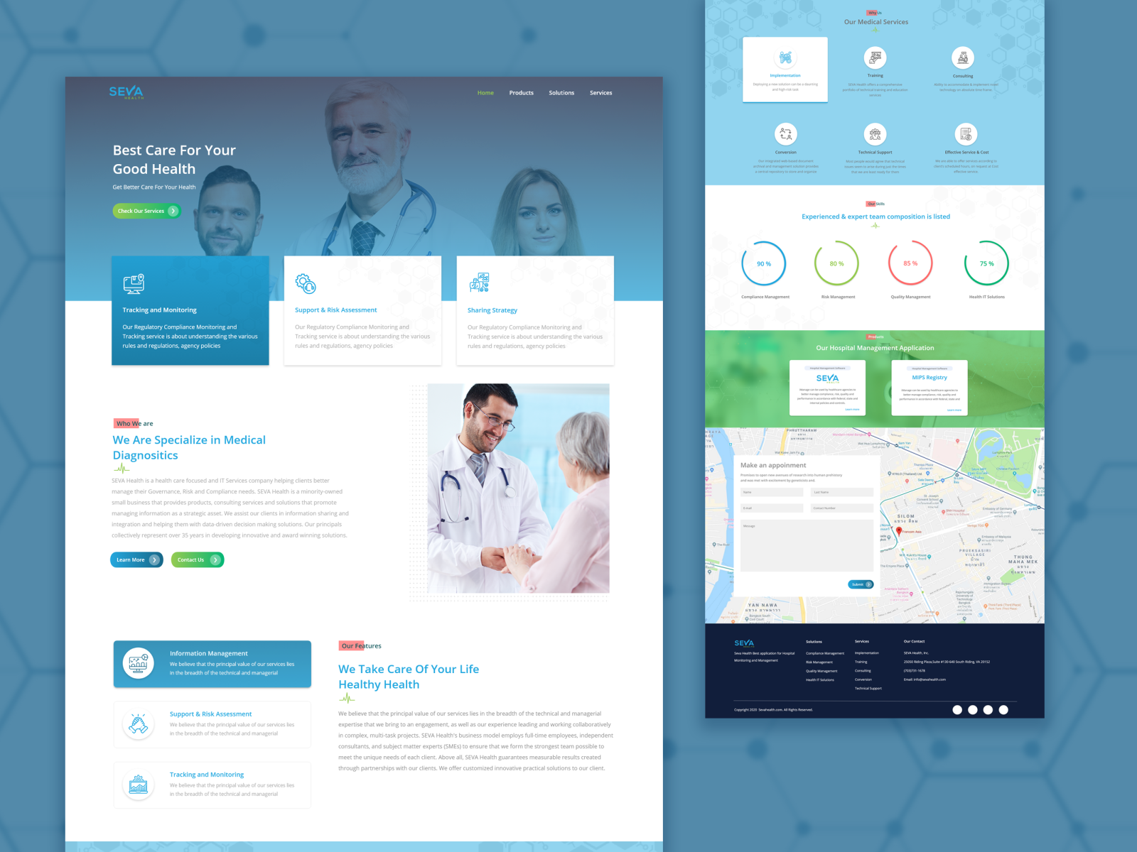 Doctor Website by Sridhar on Dribbble