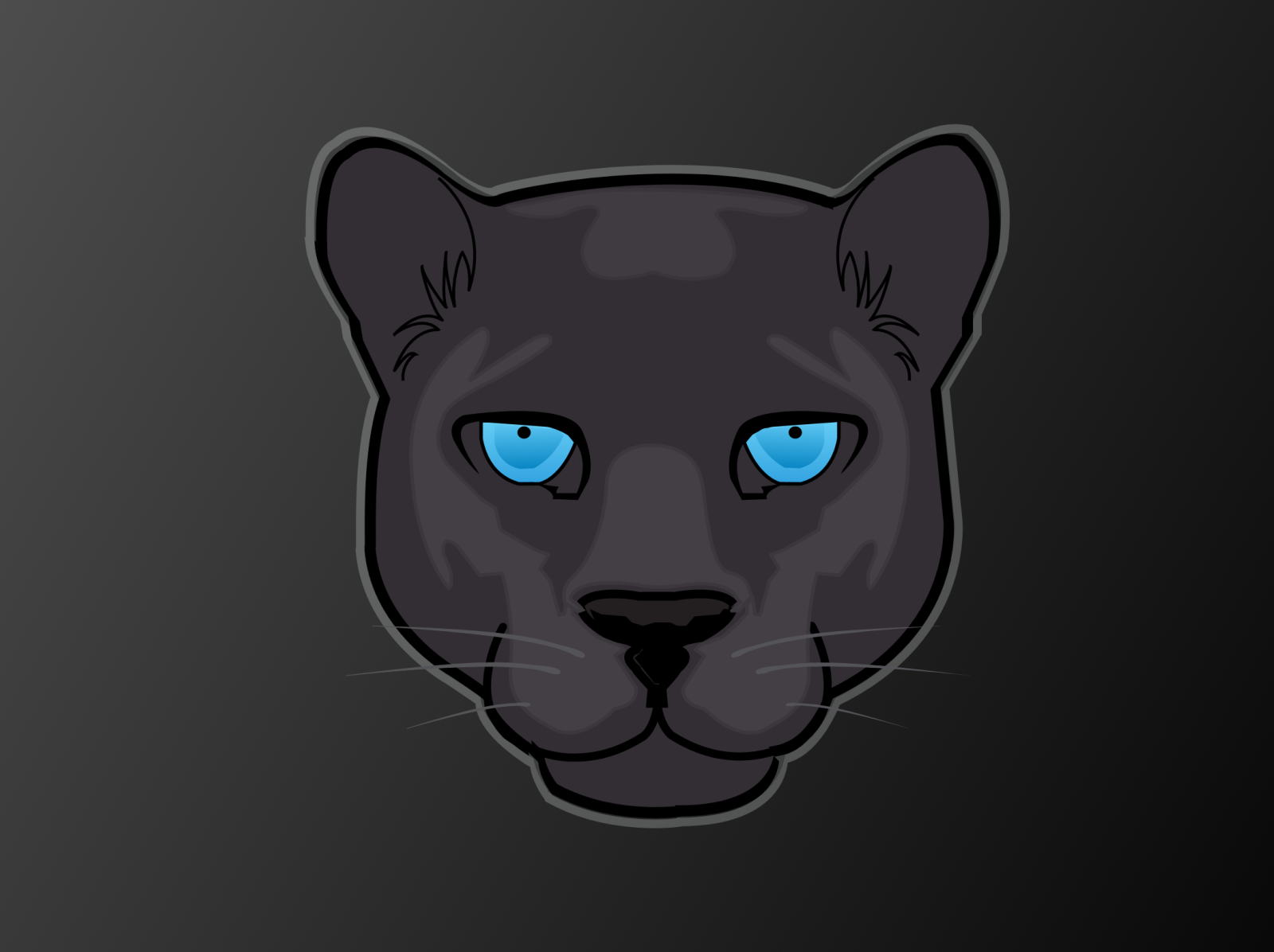 Black Panther Head Drawing