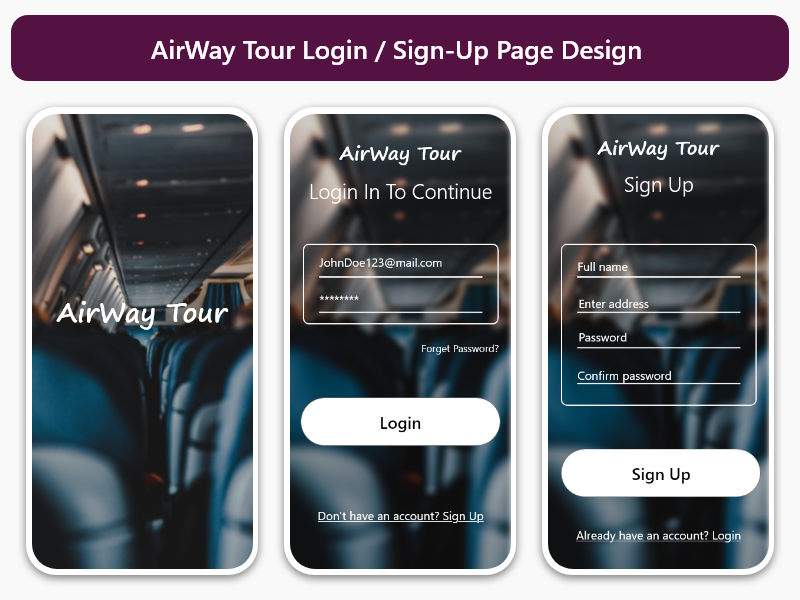 Mobile login page by Nazir Sayyed on Dribbble