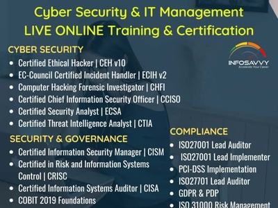 IT Management & Cyber security Live online Training & Certificat by ...