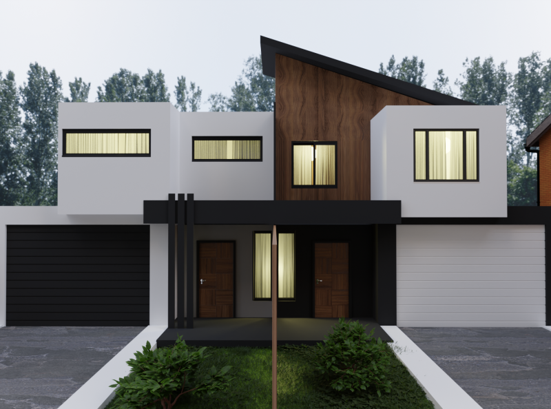 Modern Split-House by Mike on Dribbble