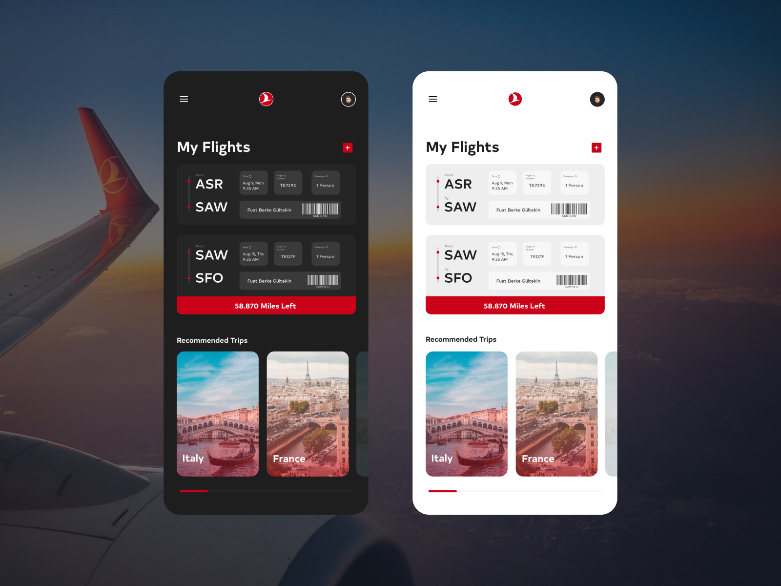 Turkish Airlines Flight Assistant App Design by Fuat Berke Gültekin on ...