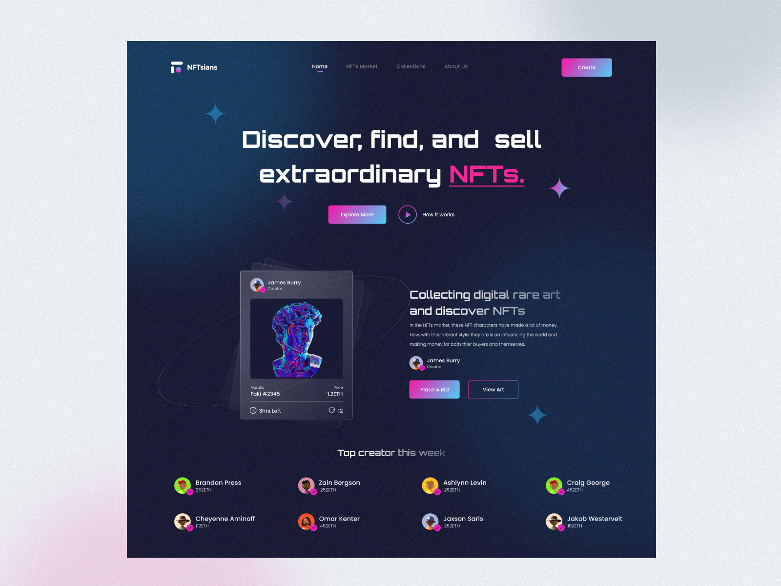 NFTsians by Ayomide Ajibade on Dribbble